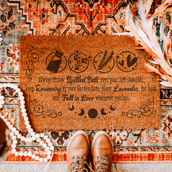 Practical Magic Witchy Doormat – Crescent Cat Co